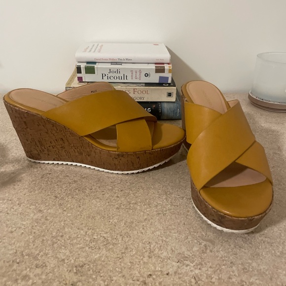 Cynthia Rowley | Shoes | Cynthia Rowley Mustard Platforms | Poshmark